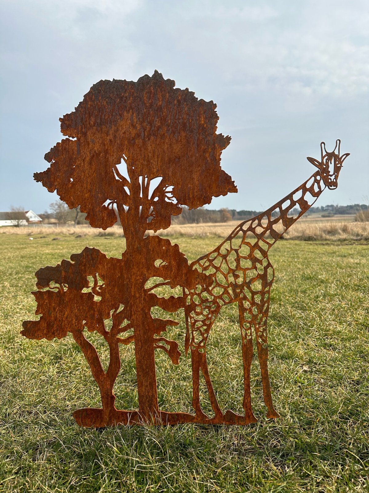 Giraf med træer - Savannens dyr - Ullerupgård Smedie